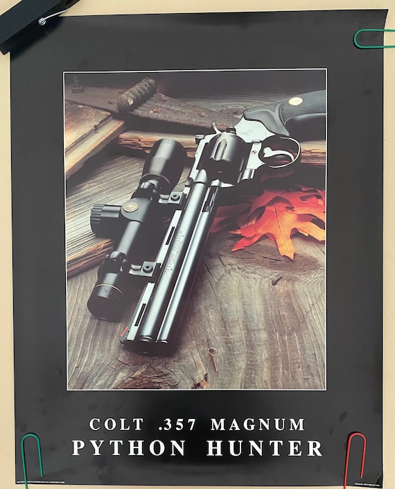 Colt. 357 Magnum Vintage Gun Poster Python Hunter - Etsy