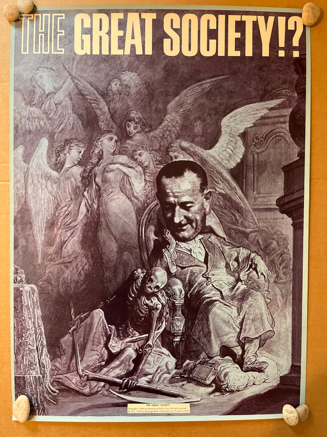 The Great Society LBJ Vintage Poster Politics 1968 Usa - Etsy