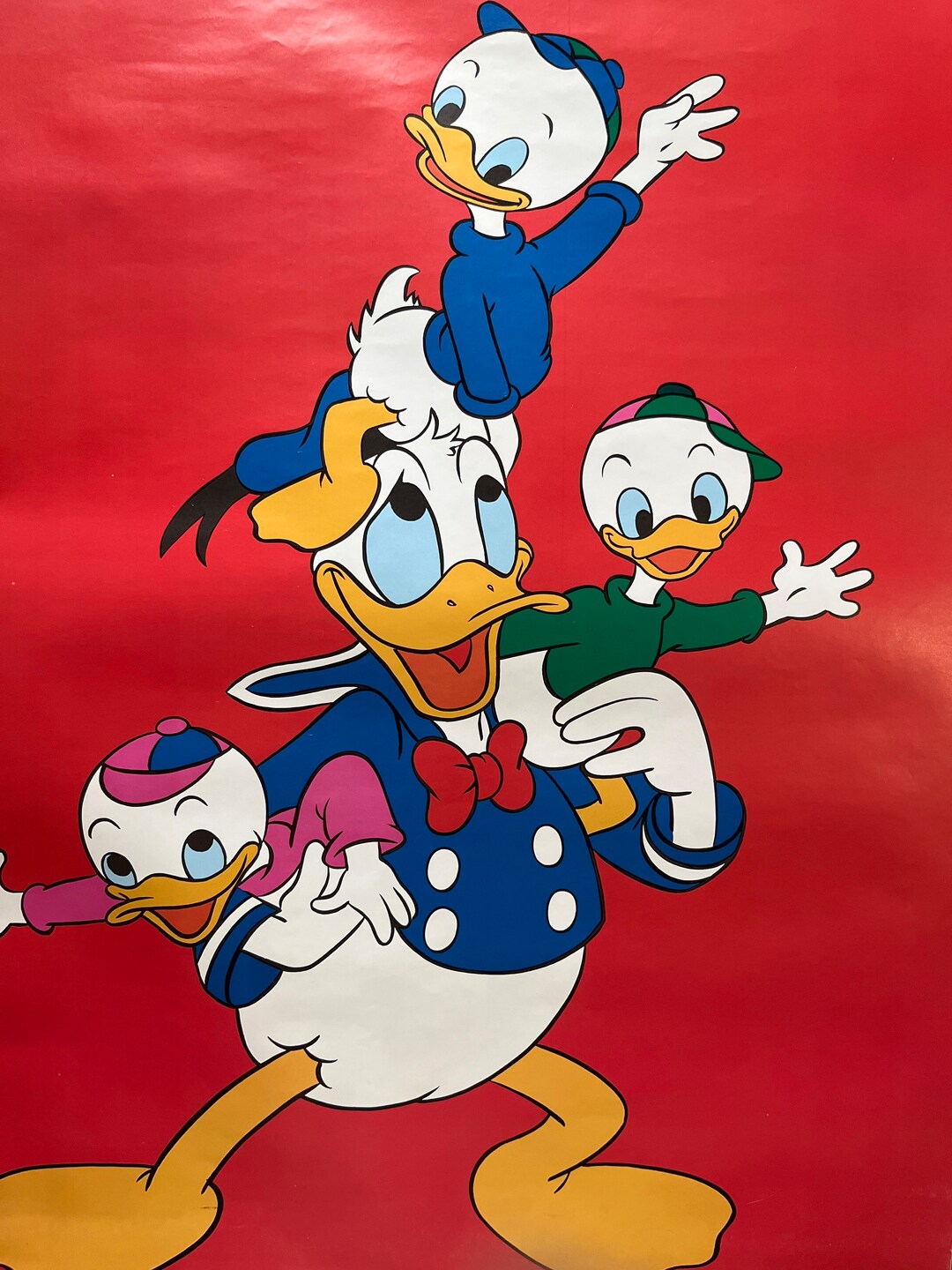 Donald Duck Tales Walt Disney 1970s Vintage Poster - Etsy