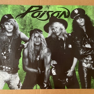 Poison Vintage Music Memorabilia Poster 1980s - Etsy