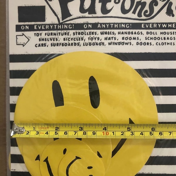 Large Smiley Face Stickers - Etsy