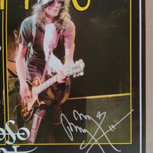 Vintage Original Guitarist Jimmy Page Collage Poster Signed Numbered ...
