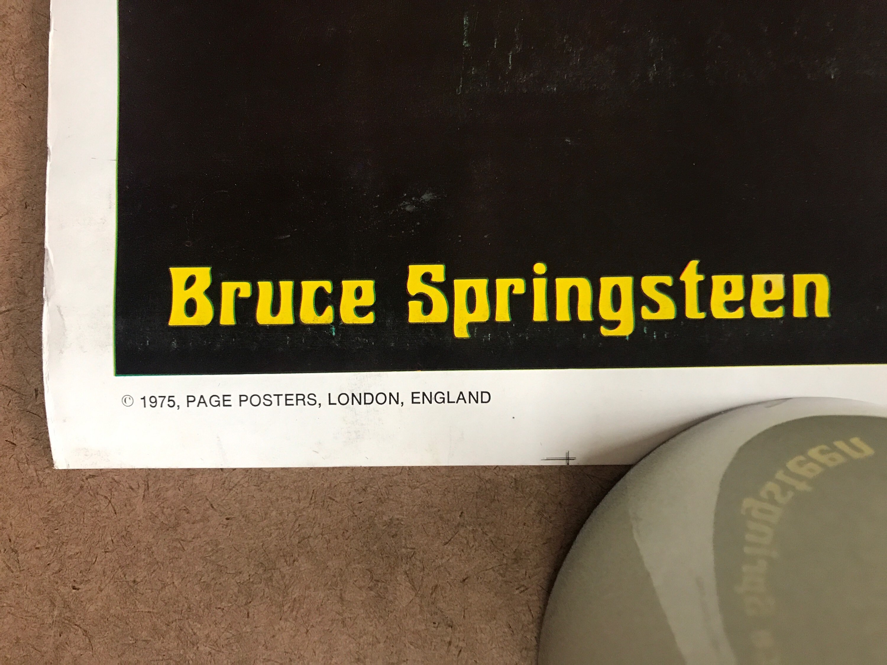 Vintage Original 1970s Bruce Springsteen Poster 1975 Music - Etsy