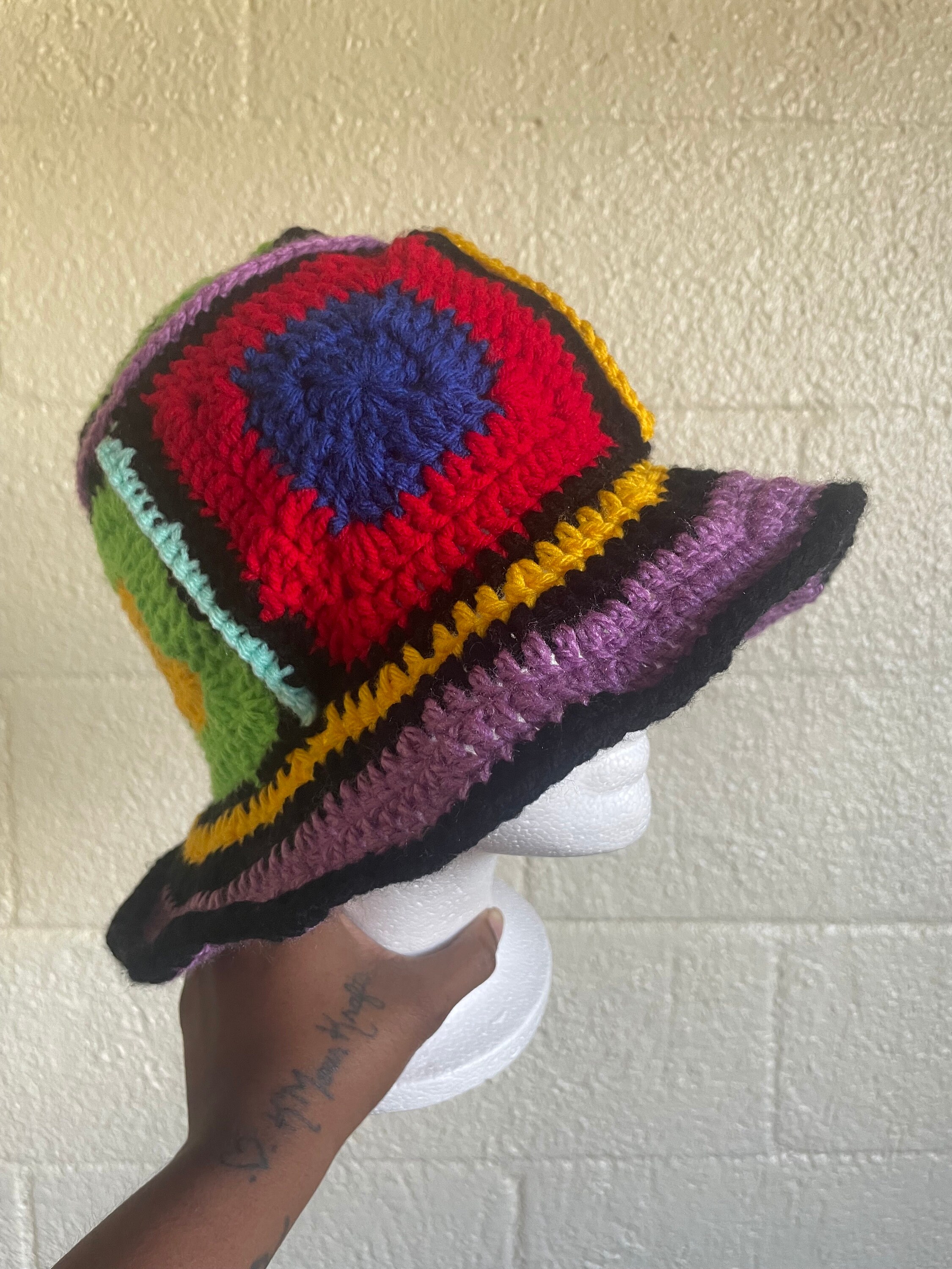 Granny Square Bucket Hat - Etsy