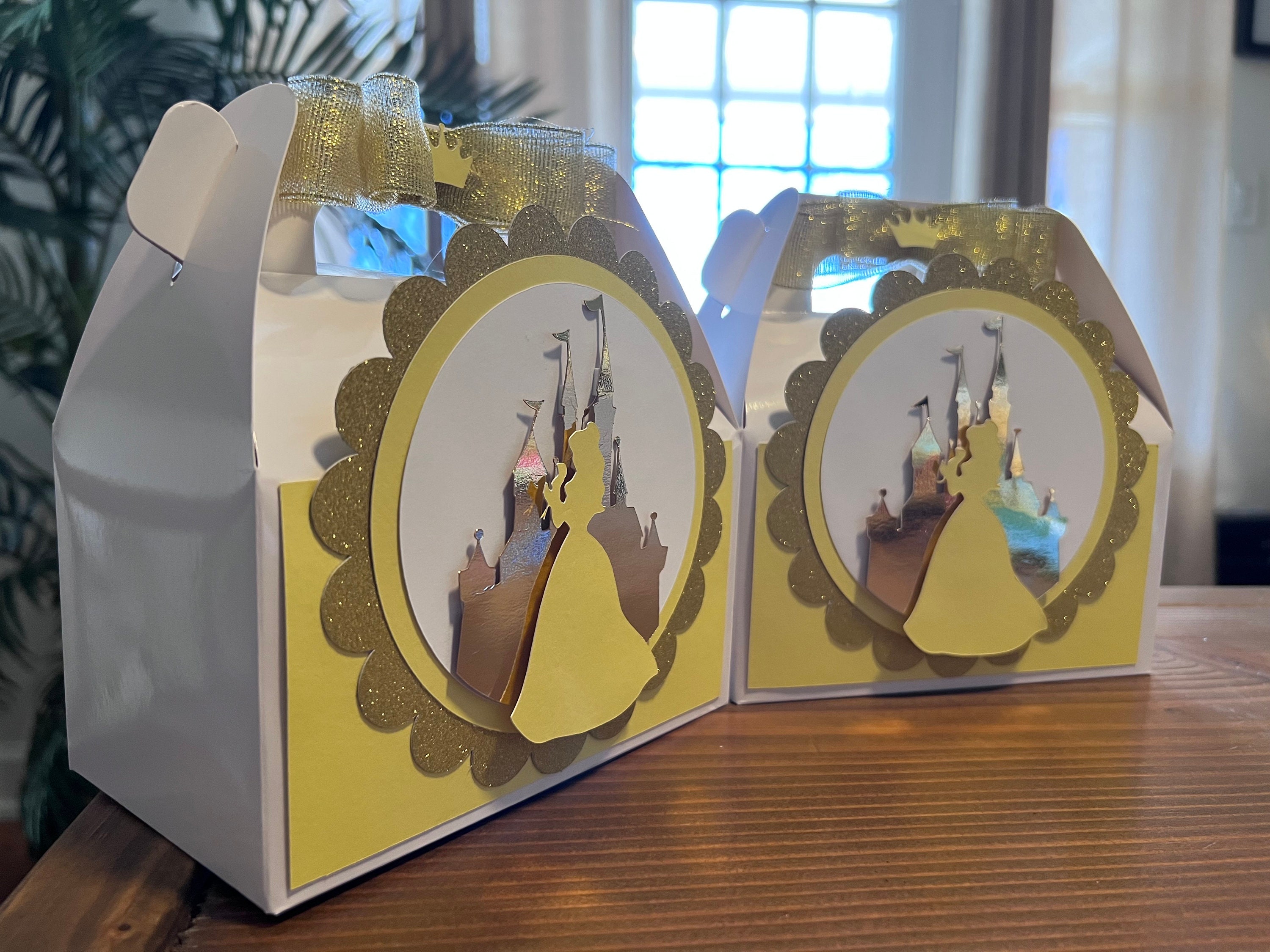 Princess Favor Boxes, Princess Belle, Beauty and the Beast, Princess ...