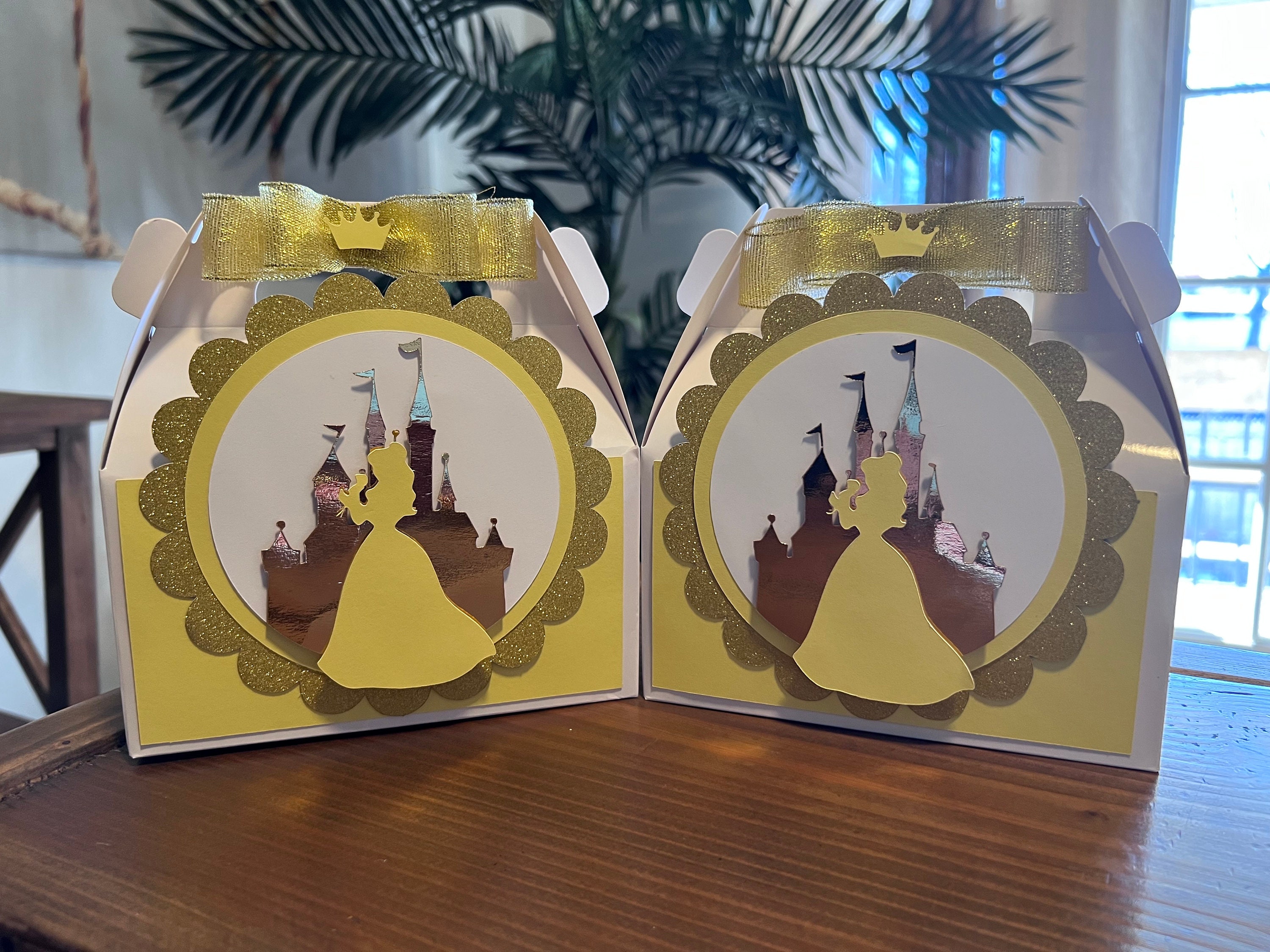 Princess Favor Boxes, Princess Belle, Beauty and the Beast, Princess ...