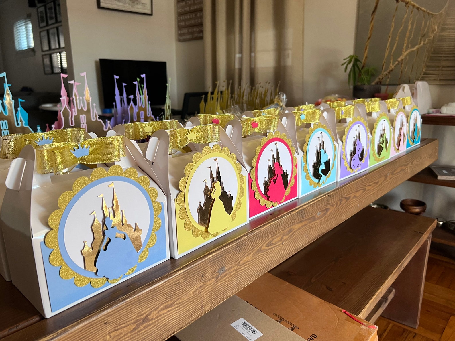 Princess Favor Boxes, Princess Belle, Beauty and the Beast, Princess ...