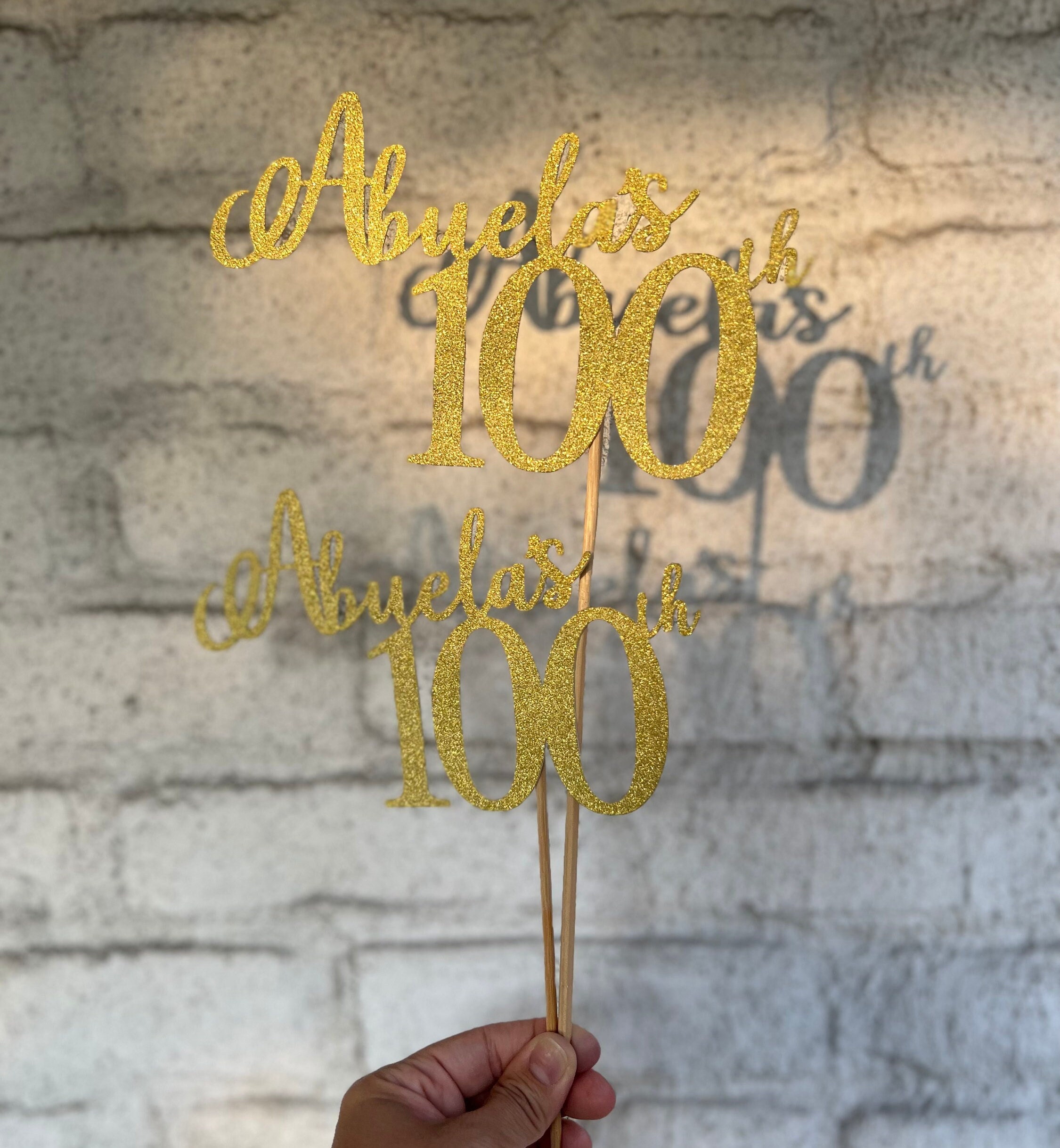 Abuela’s 100th Birthday Centerpiece, 100th Birthday Party Decoration ...