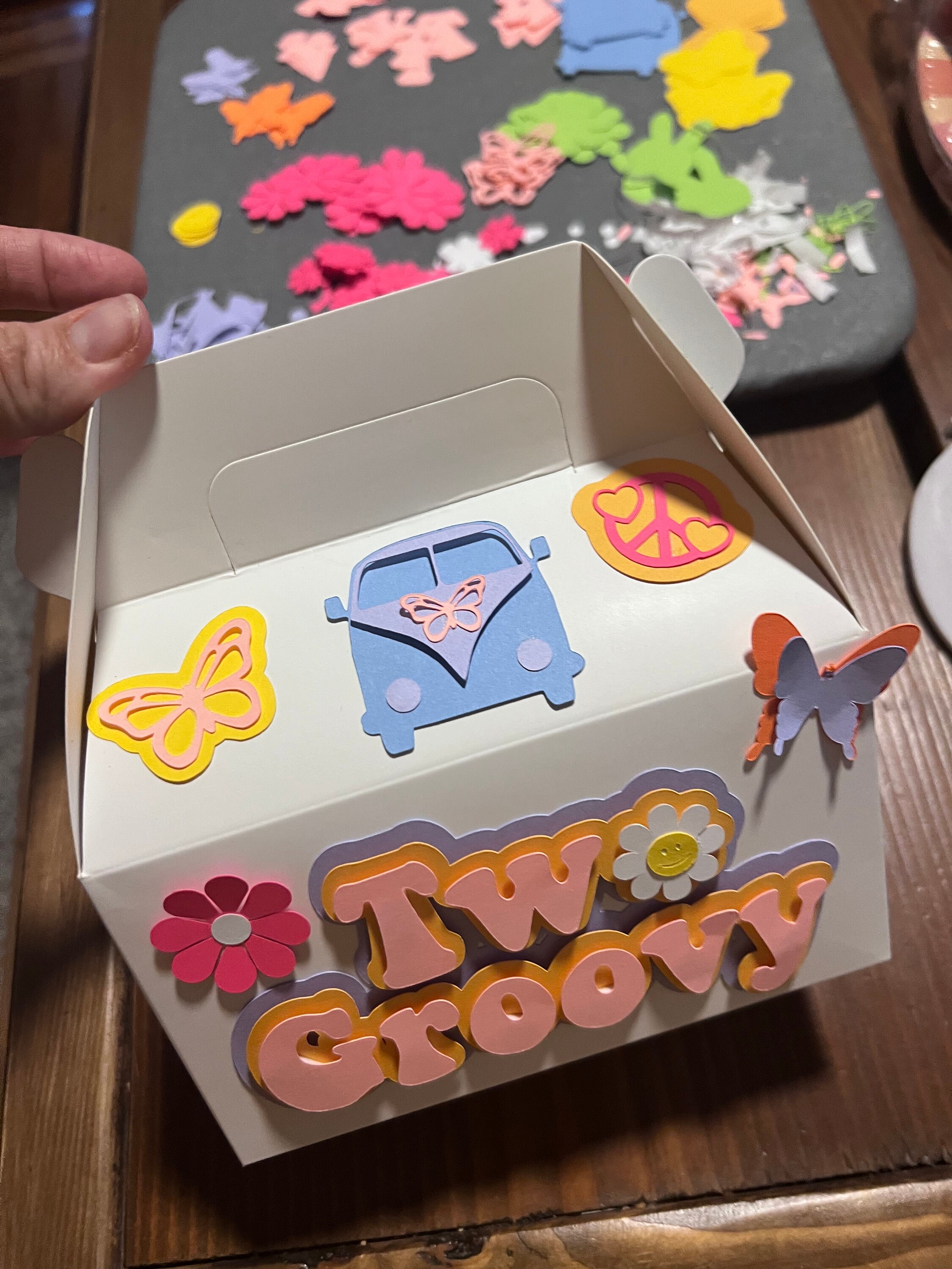 Two Groovy Gable Boxes, Groovy Party Decorations, Two Groovy Theme - Etsy