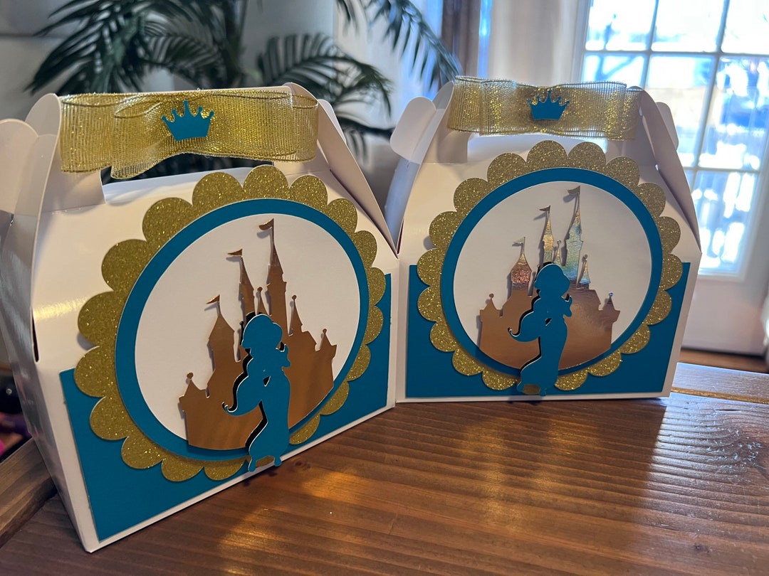 Princess Favor Boxes,princess Jasmine, Aladdin, Princess Party ...