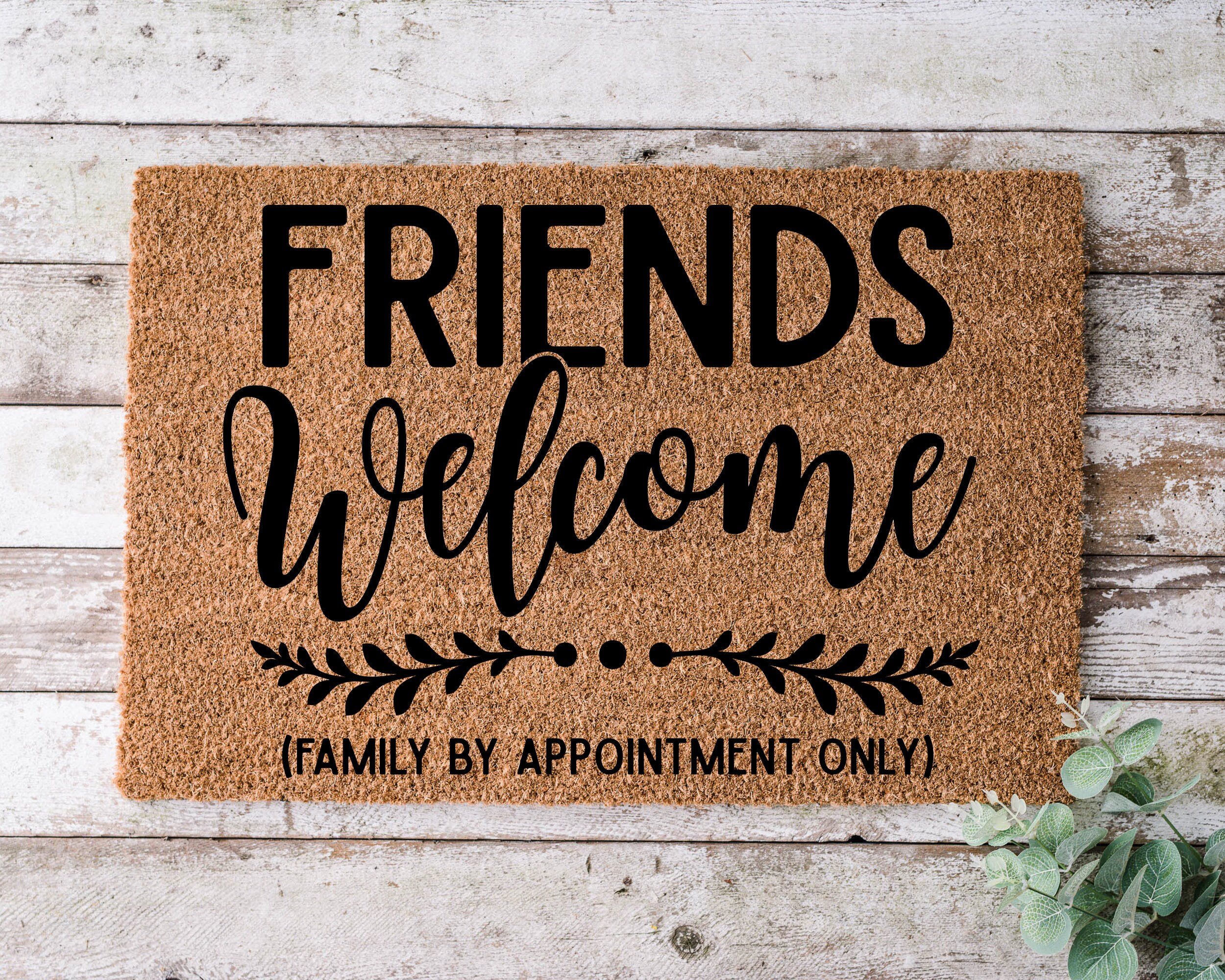 Friends Welcome Family By Door Mat Funny Doormat Wedding - Etsy