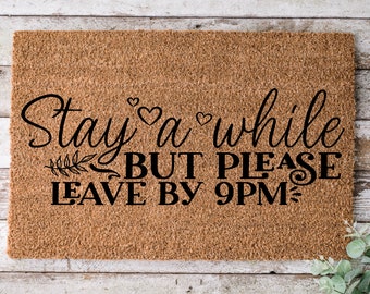 Welcome Just Kidding Please Leave, Closing Gift, Funny Door Mat, New ...