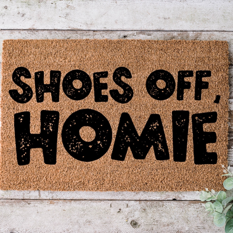 Door Mat No Shoes - Etsy