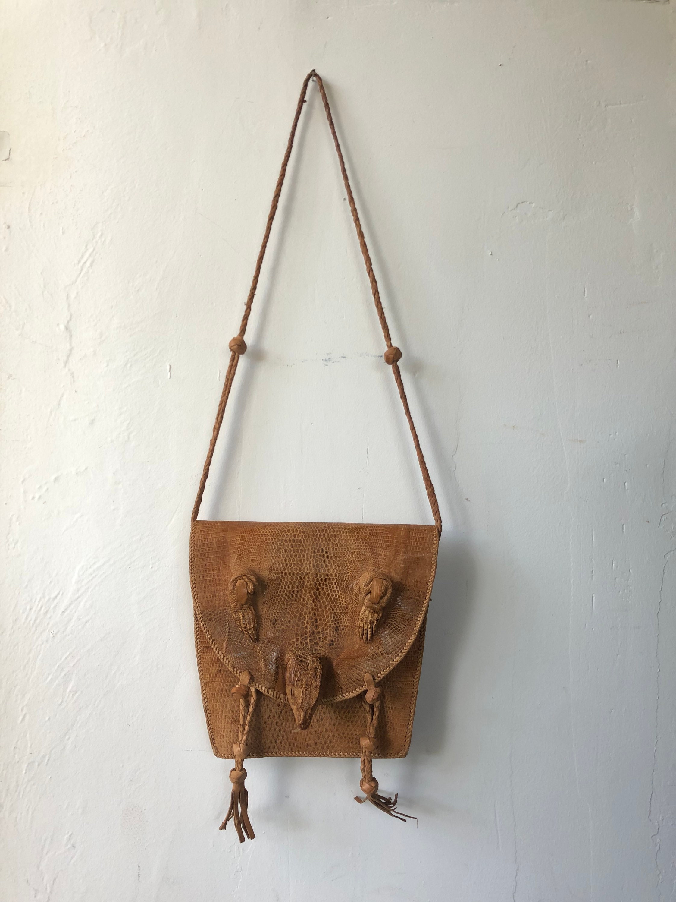 RARE Vintage Lizard Skin Bag - Etsy