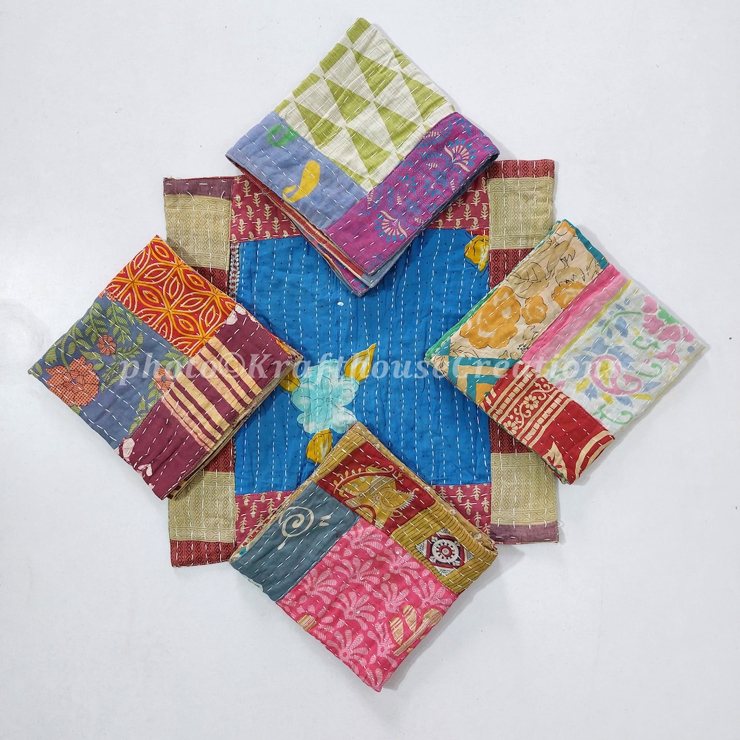 Set of 5 Pcs Handmade Napkin 100% Cotton Kitchen Towel Dishcloths ...