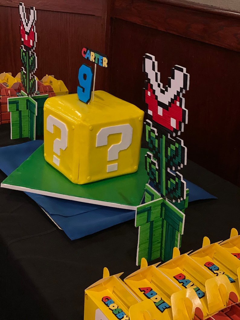 Mario Inspired Custom Name Tags - Etsy