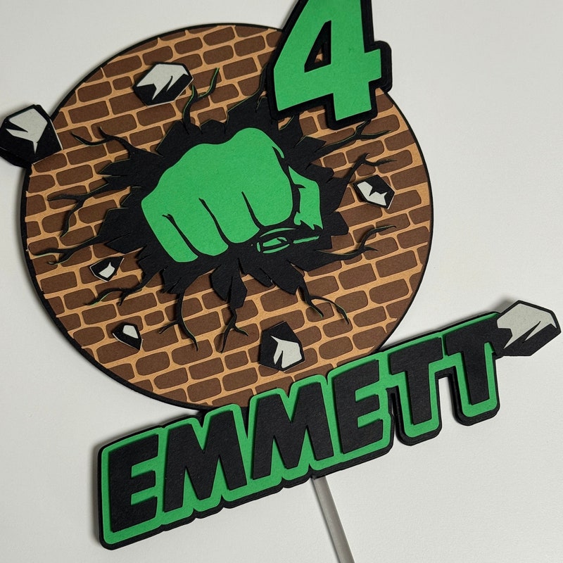 Hulk Cake Topper - Etsy