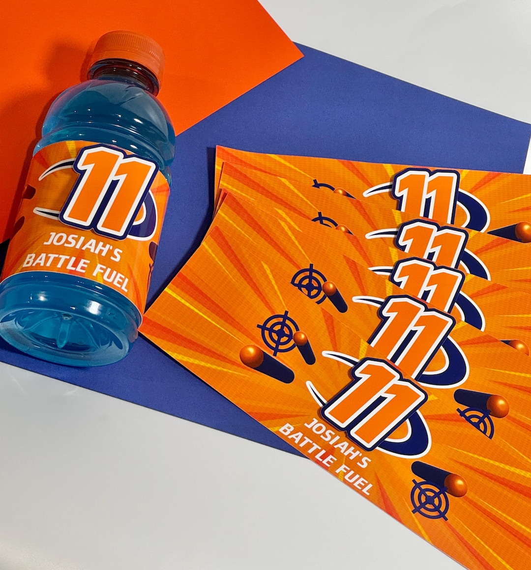 Foam Dart Inspired Custom Gatorade Labels for 12oz Bottles - Etsy