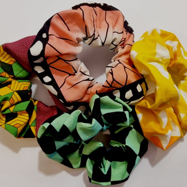 Demon Slayer Hair Scrunchie - Etsy