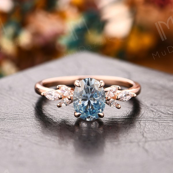 Blue Gemstone Ring - Etsy