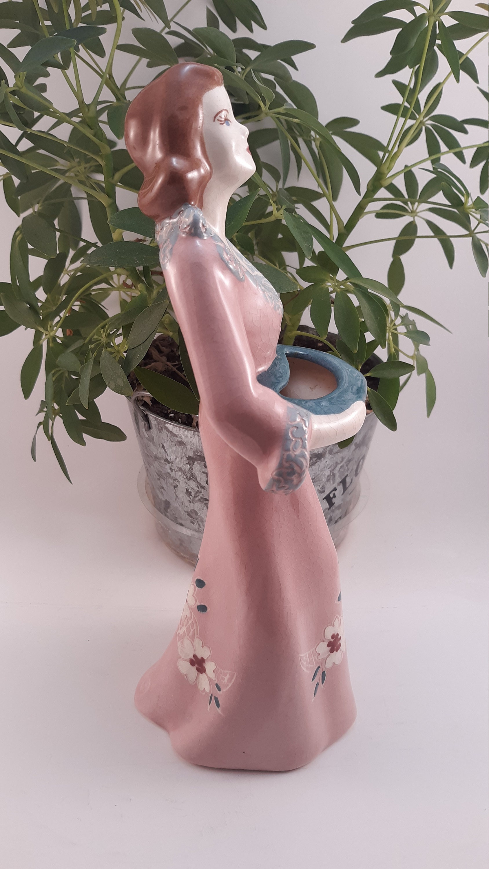 Vintage California Pottery Lady Vase - Etsy