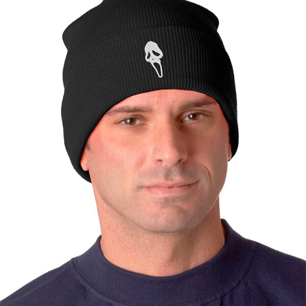 Ghost Face Beanie - Etsy