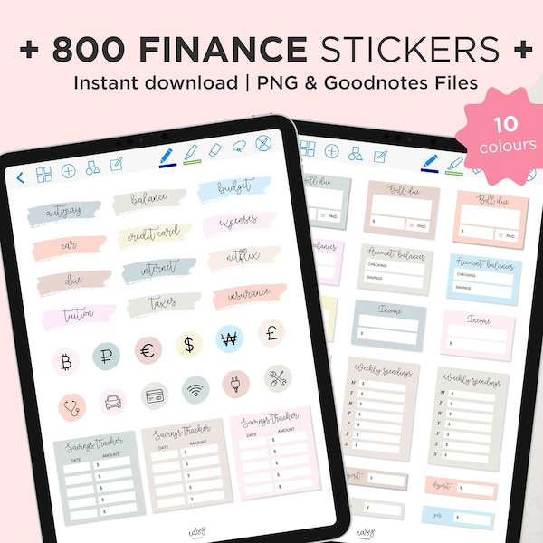 Finance Stickers - Etsy