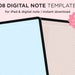 Digital Note Paper Pastel Letter Size Digital Note Pad - Etsy