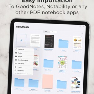 Digital Note Taking Paper, Goodnotes Template, Letter Size Digital Note ...