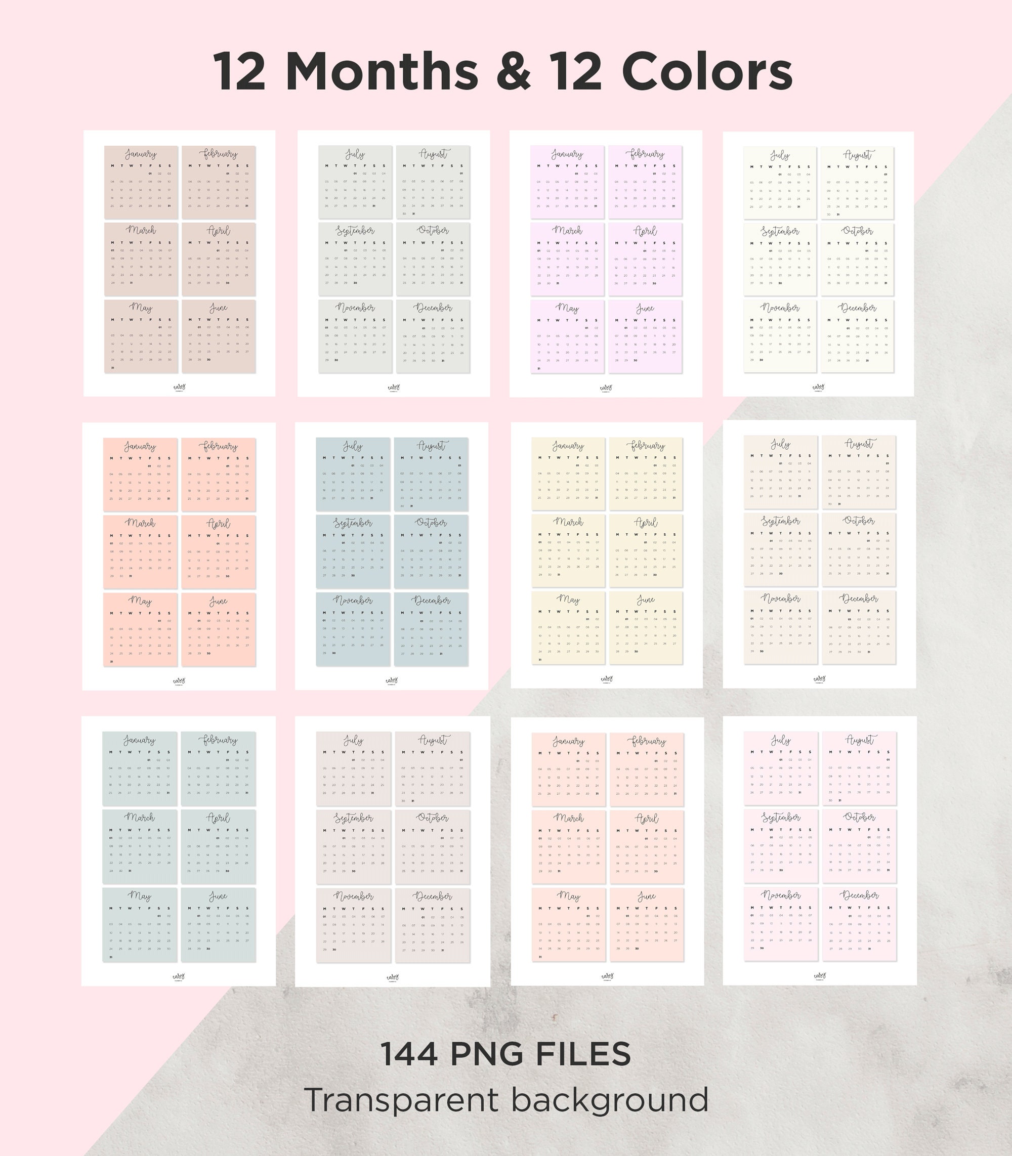 2022 Calendar Sticky Notes, Digital Planner Goodnotes, Goodnotes ...