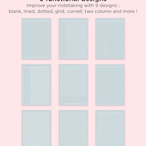 Digital Note Paper Pastel, Letter Size Digital Note Pad, Digital Note ...