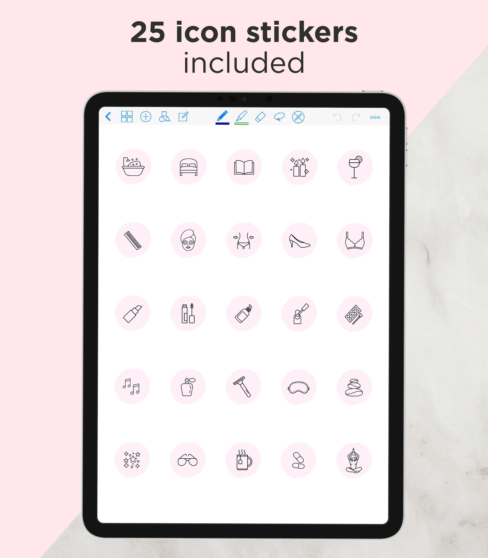 Self Care Digital Stickers for Goodnotes Self Care Planner - Etsy