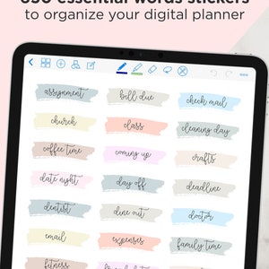 Essential Words Digital Stickers, Digital Sticker Book, Sticker Book ...