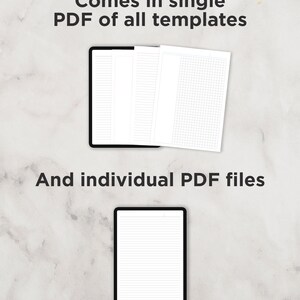 Digital Note Taking Paper, Goodnotes Template, Letter Size Digital Note ...