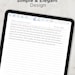 Digital Note Taking Paper, Goodnotes Template, Letter Size Digital Note ...