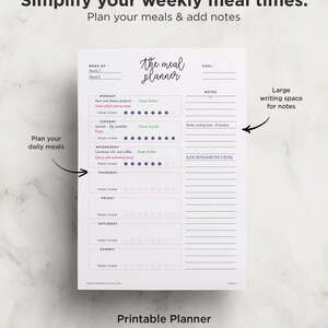 Ultimate Meal Planner Printable, Weekly Meal Planner, Recipe Template ...