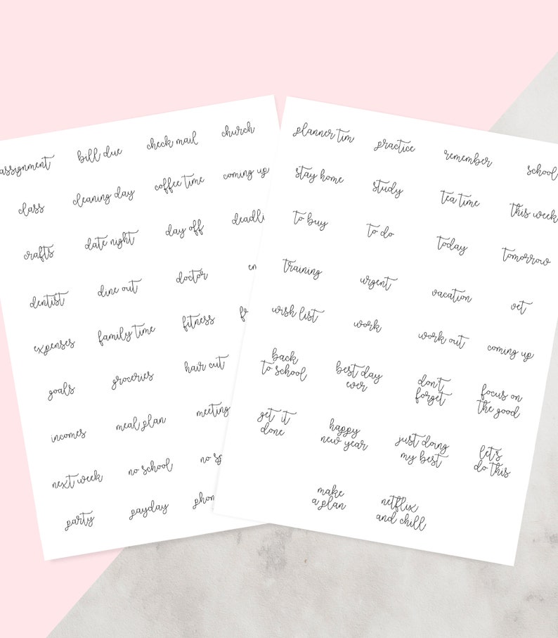 Essential Words Digital Stickers Digital Sticker Book | Etsy