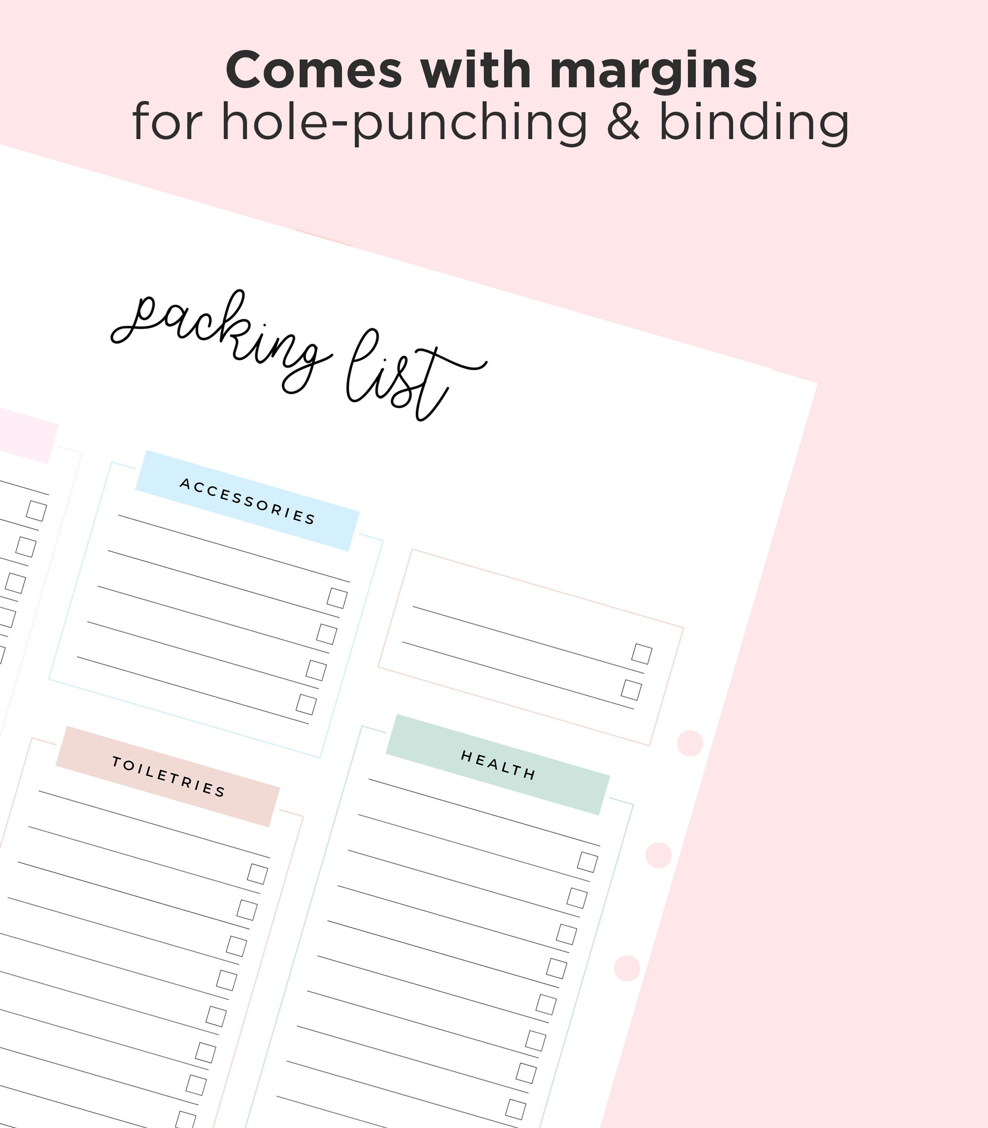 Packing List Editable, Travel Packing List, Printable Packing Checklist ...