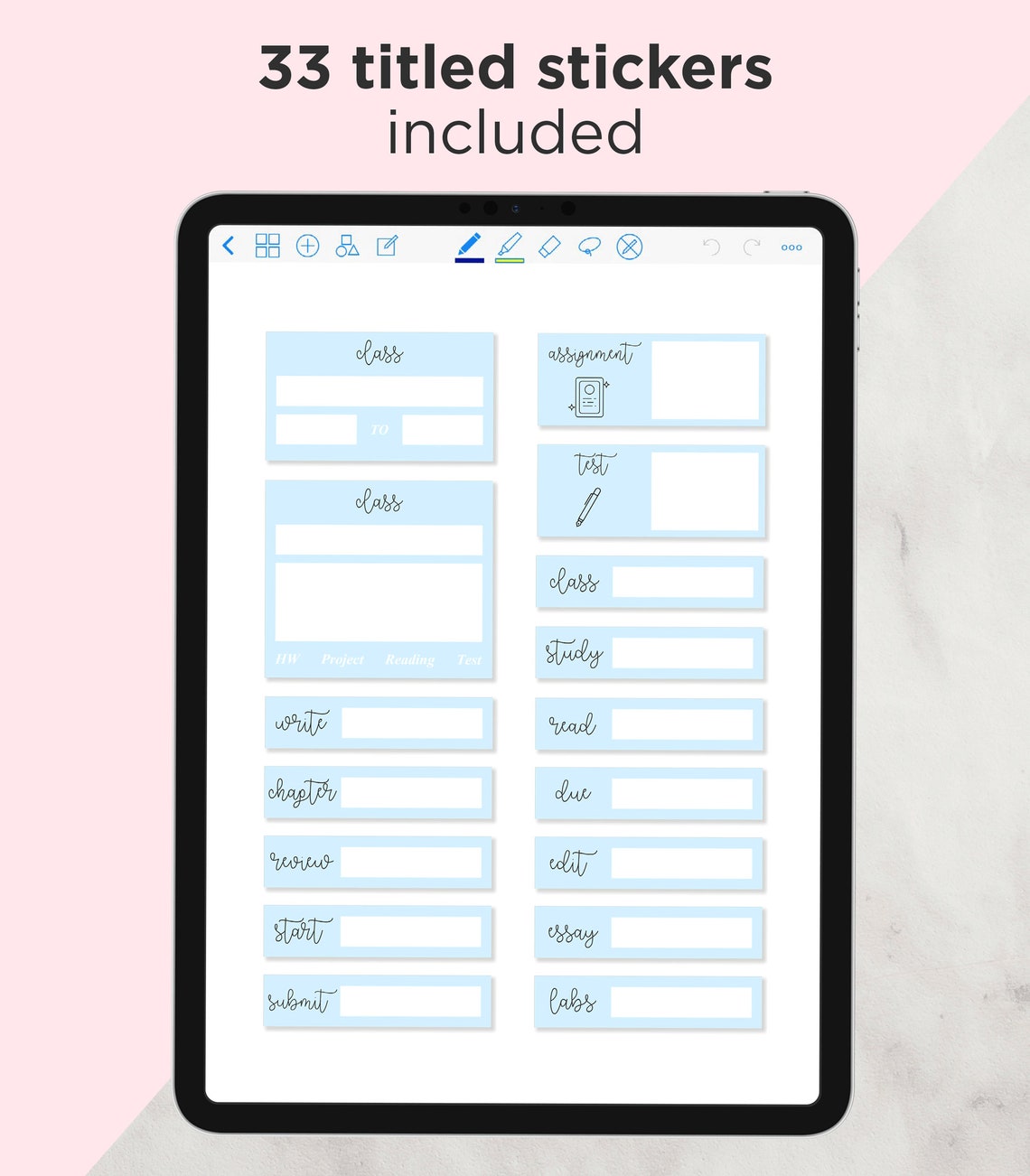 Student Planner Stickers Student Digital Stickers for - Etsy