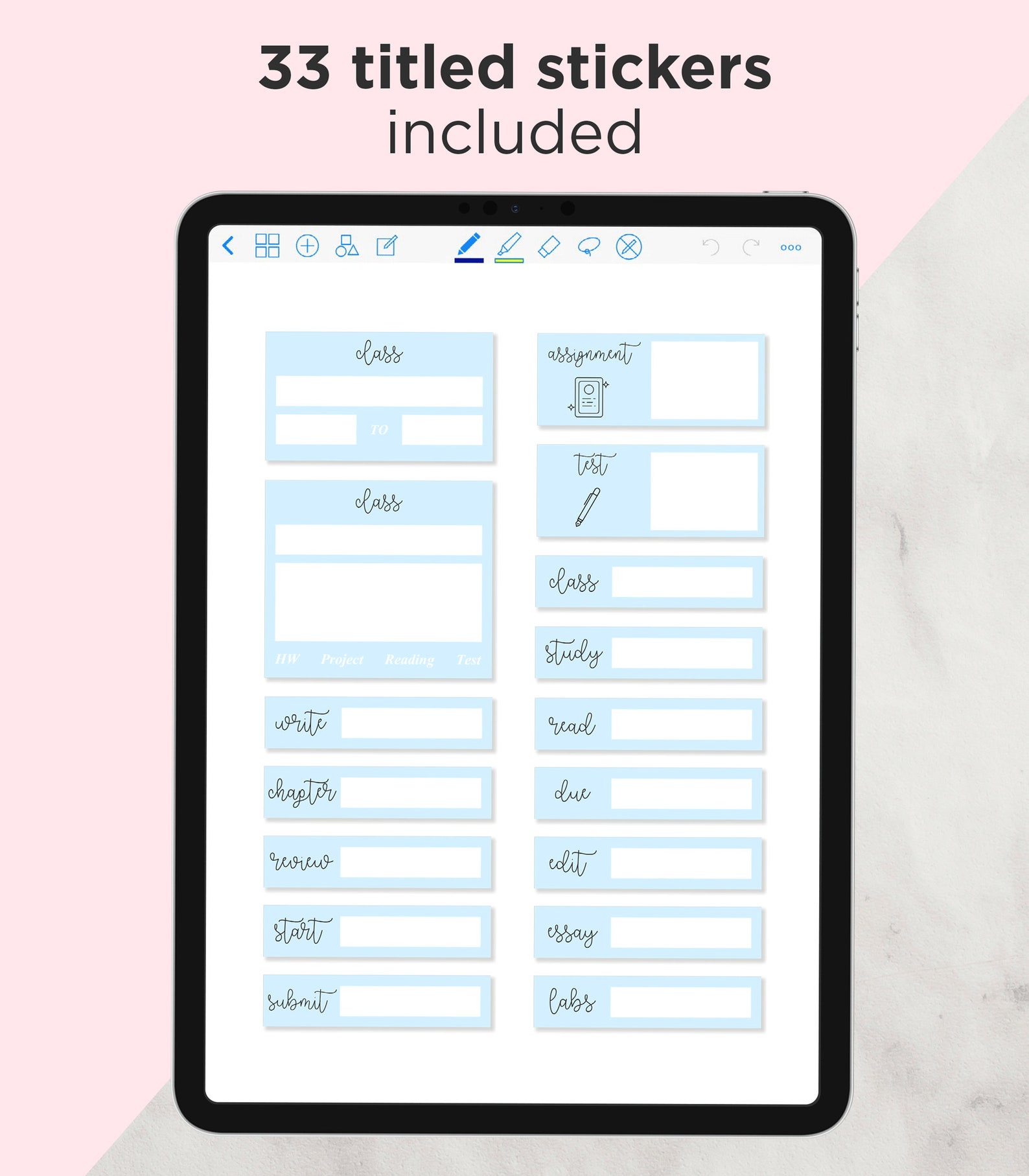 Student Planner Stickers Student Digital Stickers for - Etsy
