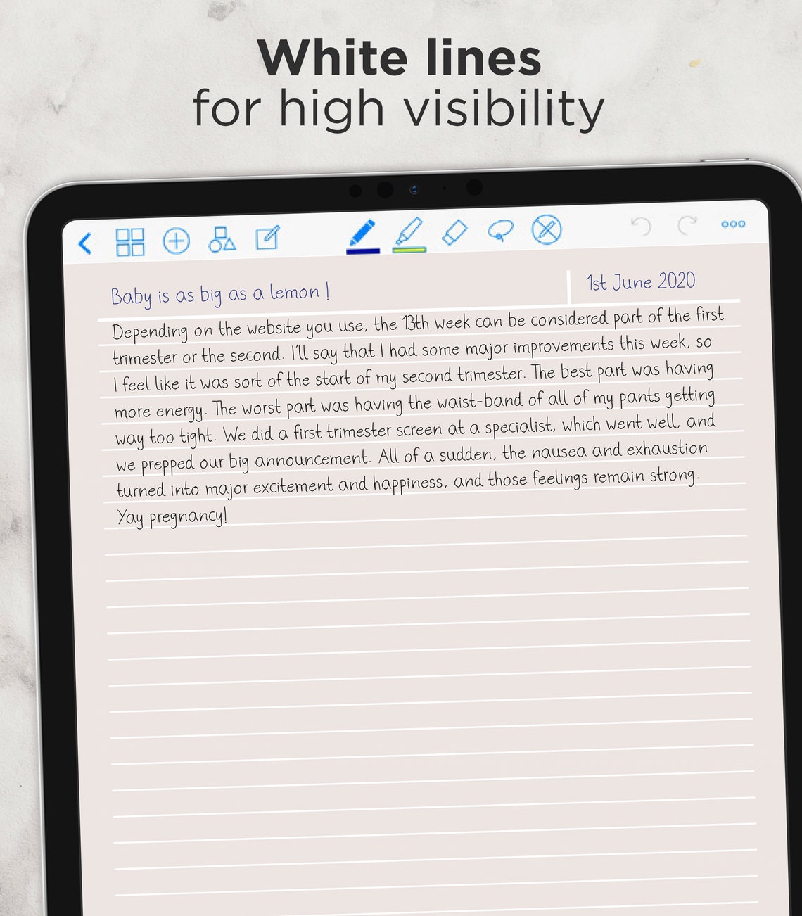 Digital Note Paper Pastel Letter Size Digital Note Pad - Etsy