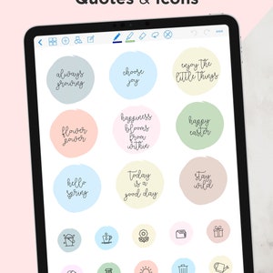 315 Spring Floral Digital Stickers for Goodnotes, Digital Planner ...