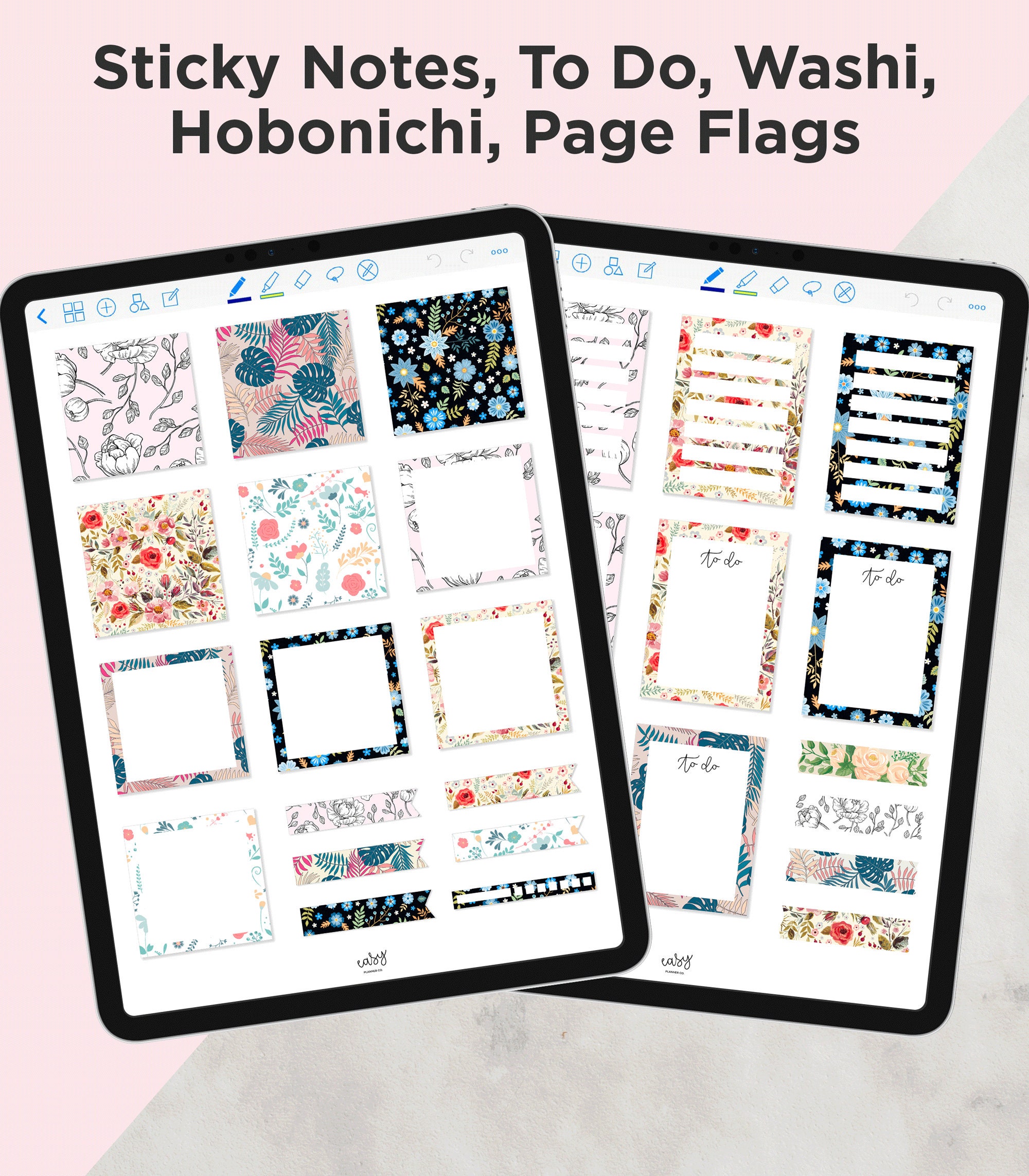 315 Spring Floral Digital Stickers For Goodnotes Digital | Etsy