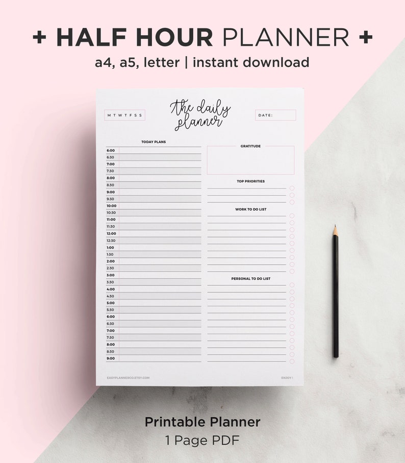 Daily Planner Printable Half Hour Printable To Do List Daily Etsy daily-planner-printable-half-hour-printable-to-do-list-daily-etsy