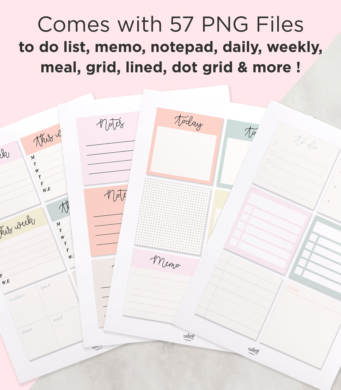 Digital Pastel Sticky Notes Cute Sticky Notes Digital - Etsy