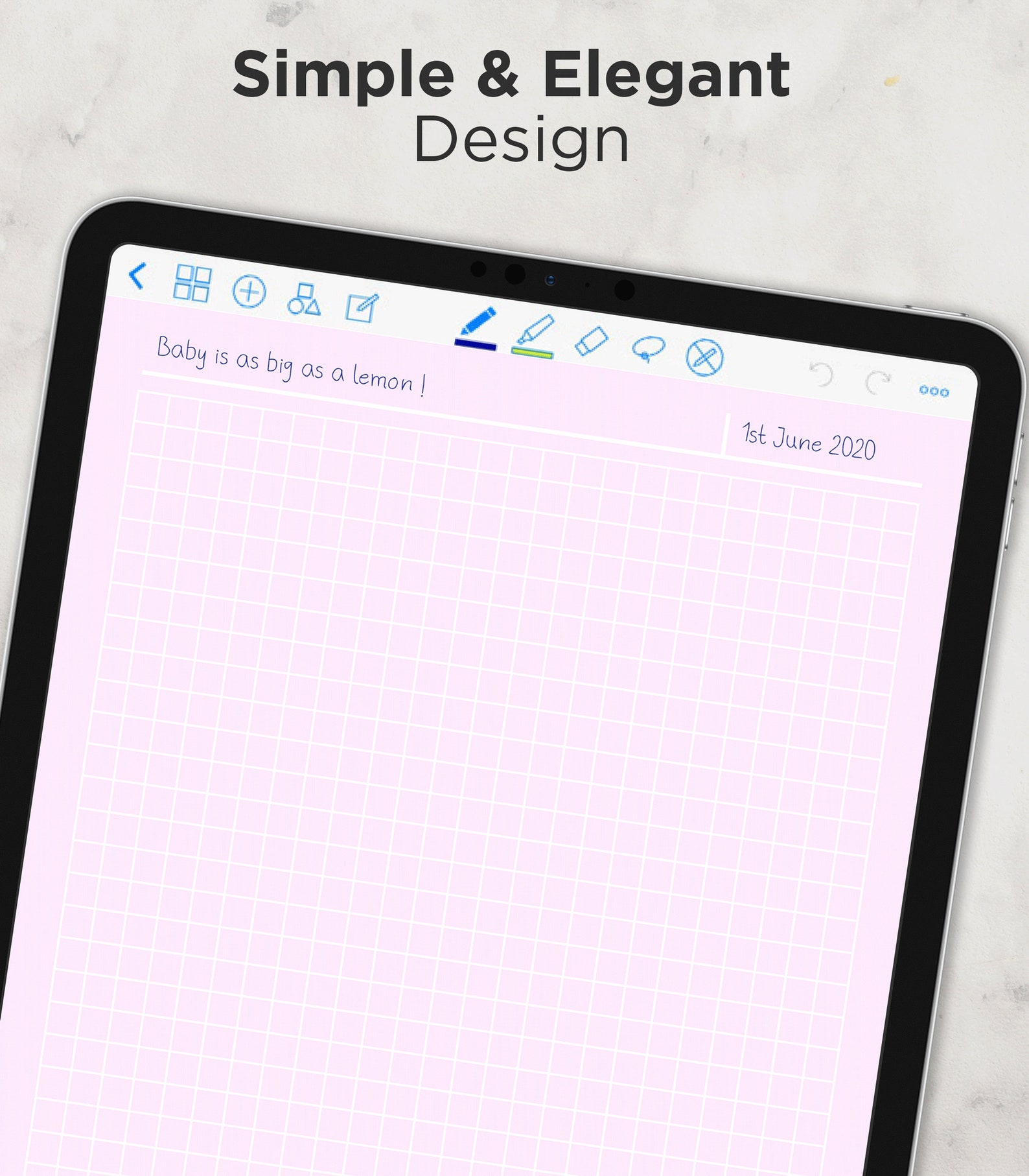 Digital Note Paper Pastel Letter Size Digital Note Pad | Etsy