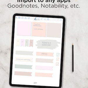 72 Sticky Notes Stickers, Digital Stickers, iPad Sticky Note, Cute ...