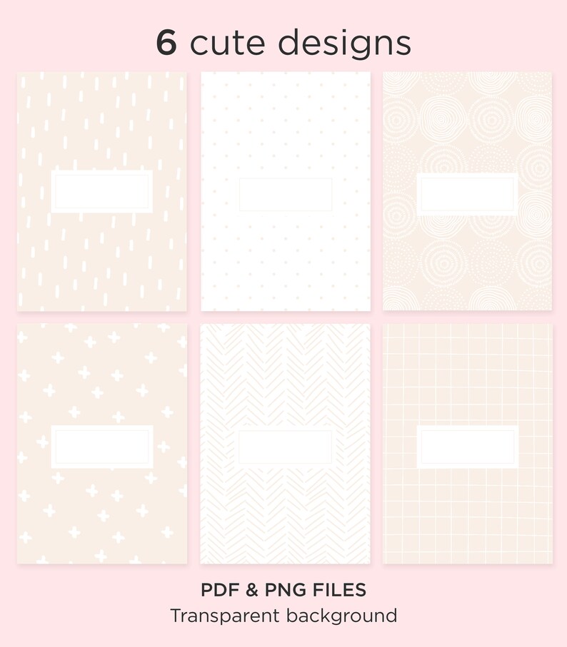 30 Pastel Digital Notebook Covers, Goodnotes Digital Notebook Covers ...