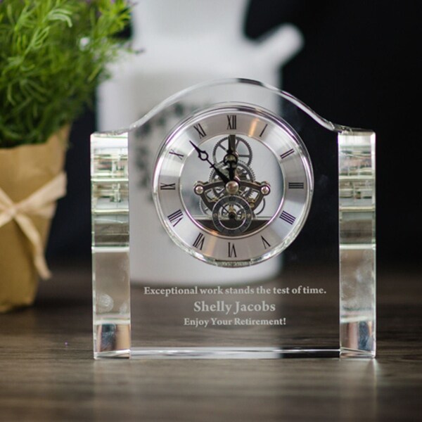 Crystal Mantel Clock - Etsy