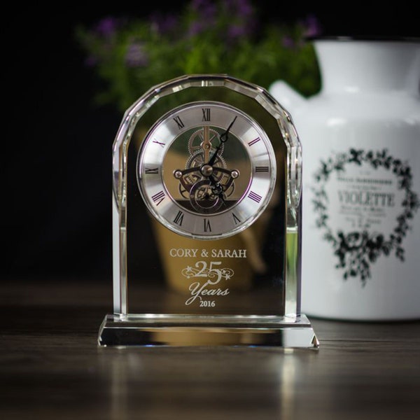 Crystal Clock - Etsy